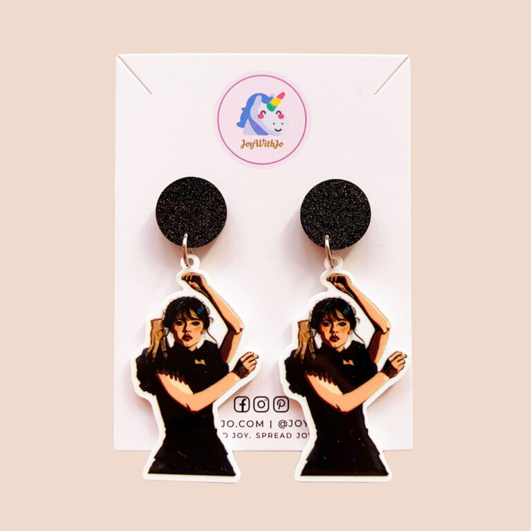 Addams Family Thing And Wednesday Earrings - Joy With Jo