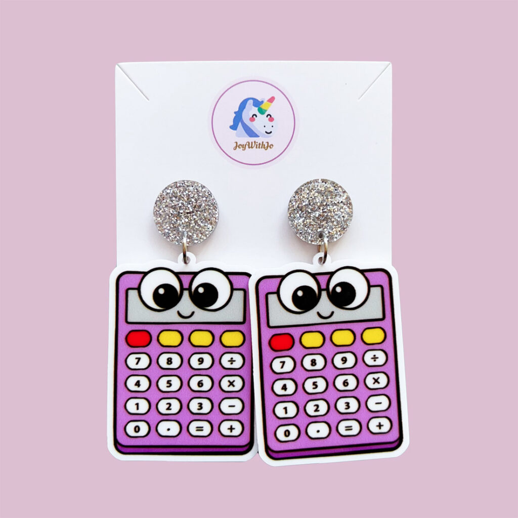 Cool Calculators Teacher Earrings - Joy With Jo