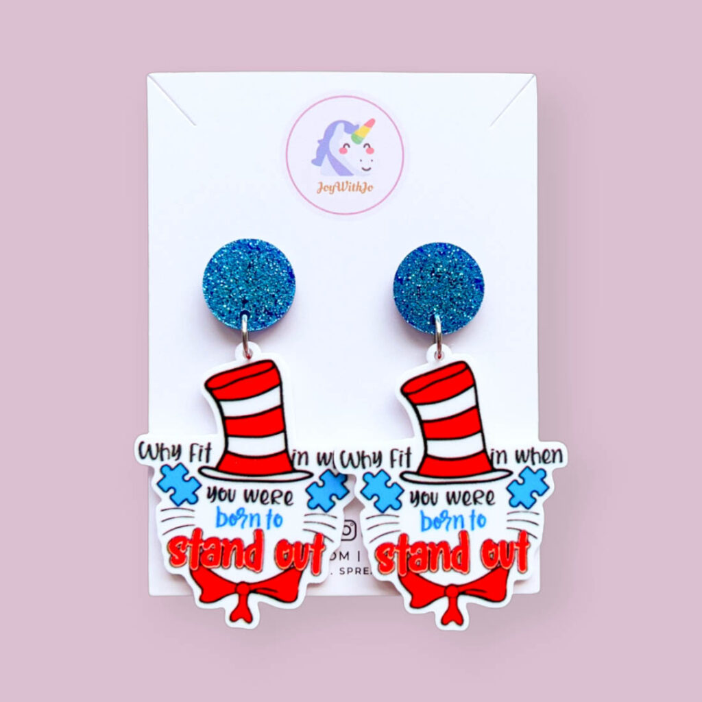 You Were Born To Stand Out Teacher Earrings - Joy With Jo