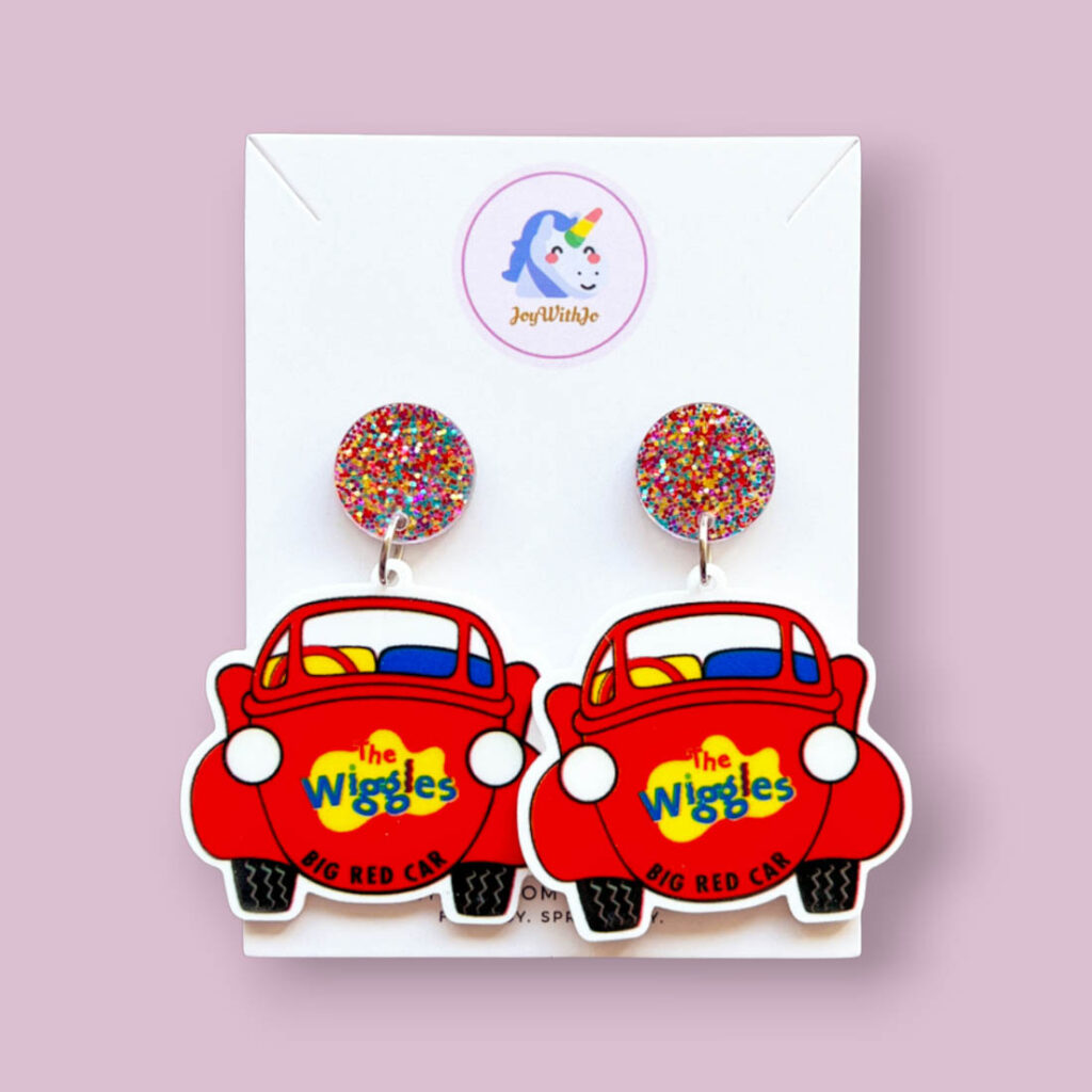The Wiggles Big Red Car Earrings - Joy With Jo